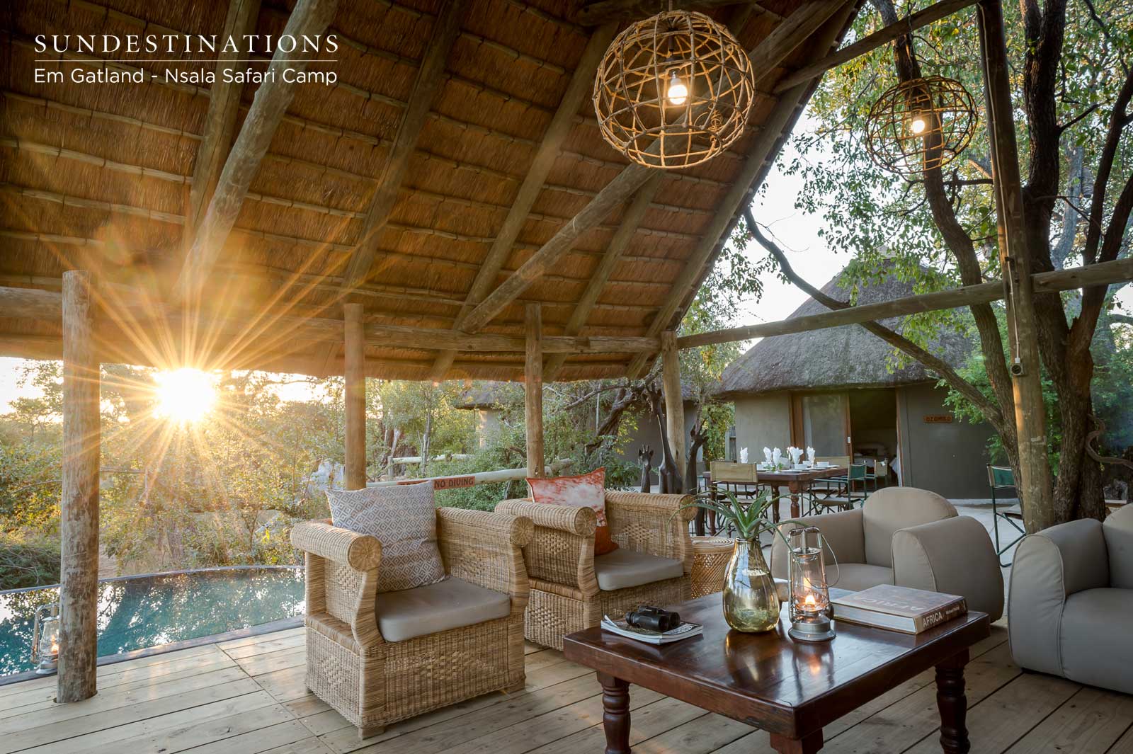 Nsala Safari Camp Wooden Deck - Sun Destinations Safari
